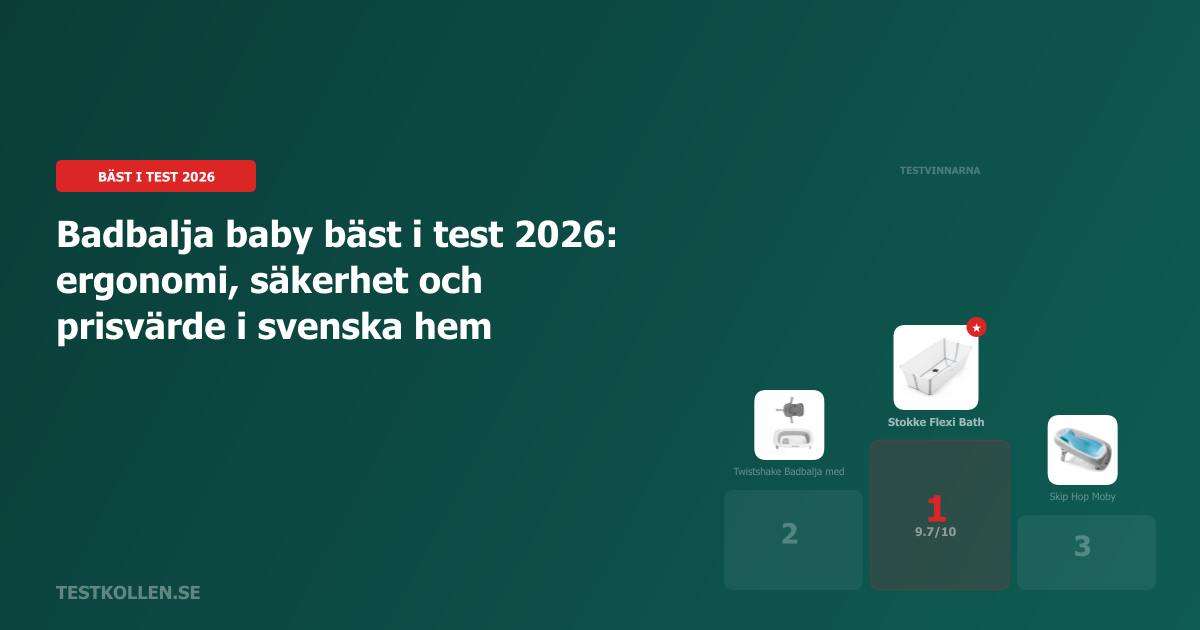 Badbalja baby bäst i test 2026 – testade barnbadbaljor & pris | Testkollen