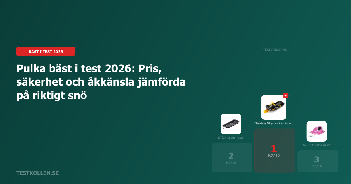 pulka bäst i test 2026 – Styrpulka, babypulka & syskonpulka | Testkollen
