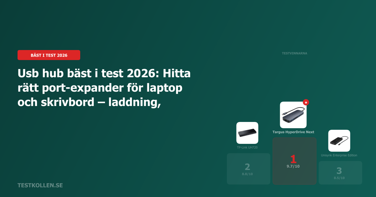 usb hub bäst i test 2026 – Bästa USB Hub för alla behov | Testkollen