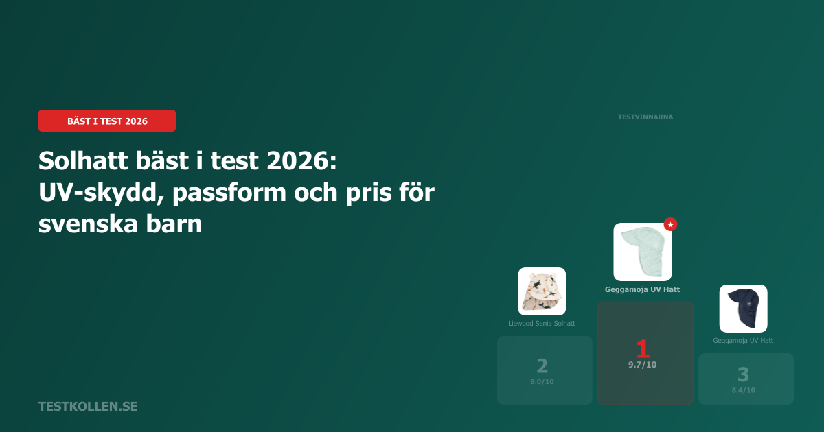 Solhatt bäst i test 2026 – UV hatt för barn & baby | Testkollen